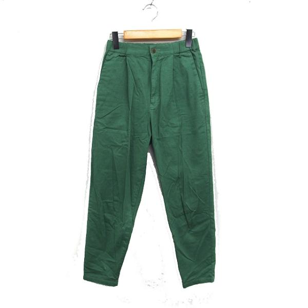 ジョンブル JOHNBULL タック テーパード パンツ 無地 リネンブレンド コットン 綿 SS グリーン 緑 /FT18 レディース【ブランド】ジョンブル JOHNBULL【表記サイズ】SS【実寸サイズ】ウエスト：約60-70cm　もも...