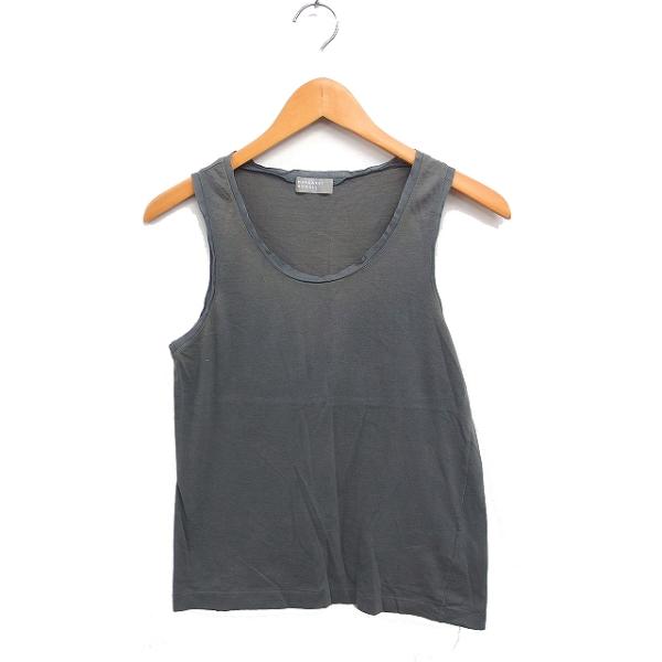 マーガレットハウエル MARGARET HOWELL タンクトップ Uネック 無地 コットン 綿 2 グレー 灰 /FT32 レディース【ブランド】マーガレットハウエル MARGARET HOWELL【表記サイズ】2【実寸サイズ】身幅：約4...