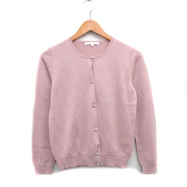 アナイ ANAYI カーディガン 長袖 ウール シンプル 38 ピンク /KT35 レディース【ブランド】アナイ ANAYI【表記サイズ】38【実寸サイズ】肩幅：約32cm　身幅：約41cm　着丈：約53cm　袖丈：約53cm　　【素材】毛...