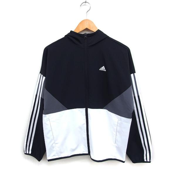 アディダス adidas パーカー シーズナル スポーツウェア ルーズフィット カラーブロ XS ブラック 黒 /FT17 レディース【ブランド】アディダス adidas【表記サイズ】XS【実寸サイズ】肩幅：約66cm　身幅：約60cm　袖...