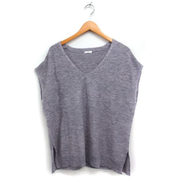 アーバンリサーチ URBAN RESEARCH ITEMS ニット ベスト Vネック 無地 アクリル F グレー 灰 /FT46 レディース【ブランド】アーバンリサーチ URBAN RESEARCH【表記サイズ】FREE【実寸サイズ】身幅：...