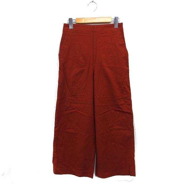 マカフィー MACPHEE トゥモローランド リネン混 ワイド パンツ 無地 コットン 綿 34 テラコッタ /FT43 レディース【ブランド】マカフィー MACPHEE トゥモローランド【表記サイズ】34【実寸サイズ】ウエスト：約64-7...