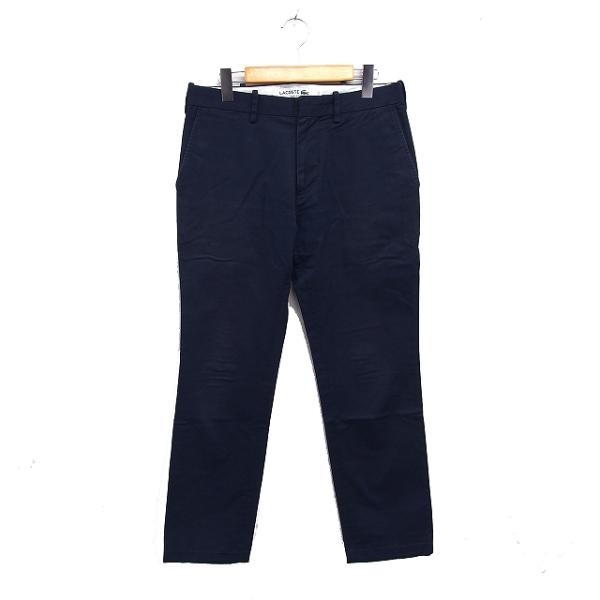 ラコステ LACOSTE 国内正規品 SLIM FIT スリム パンツ 無地 コットン 綿 38 ネイビー 紺 /FT24 メンズ【ブランド】ラコステ LACOSTE【表記サイズ】FR：38US：30L34【実寸サイズ】ウエスト：約78cm...