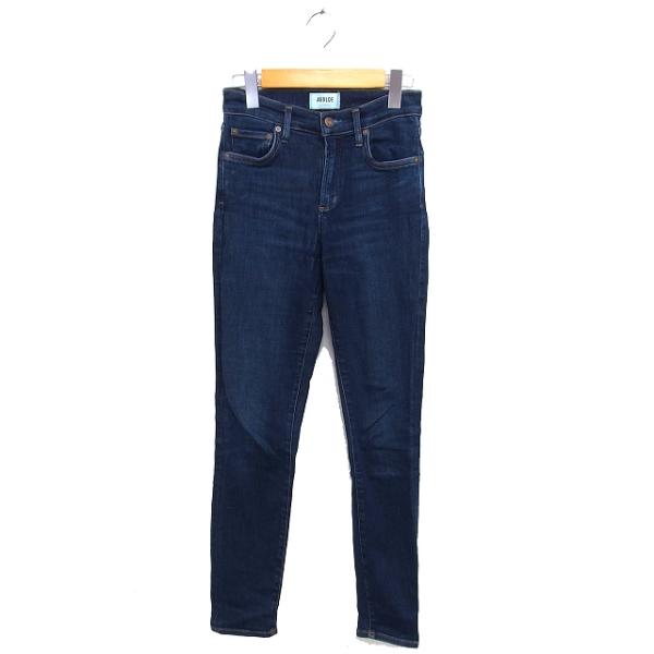 エーゴールドイー AGOLDE スキニー デニム ジーンズ ストレッチ コットン 綿 ジップフライ 26 紺 ネイビー /NT4 レディース【表記サイズ】26【実寸サイズ】ウエスト：約66cm　もも幅：約21.5cm　裾幅：約13cm　股上...