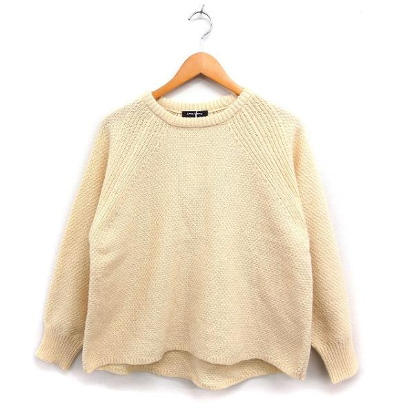 未使用品 アンナケリー Anna Kerry タグ付き ニット セーター 長袖 クルーネック 38 ライトベージュ /FT46 レディース【ブランド】アンナケリー Anna Kerry【表記サイズ】38【実寸サイズ】身幅：約58cm　着丈：...