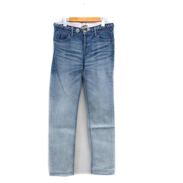 ミスアドラ MISS ADORA デニム ジーンズ スキニー グラデーション 0 ブルー 青 /KT7 レディース【表記サイズ】0【実寸サイズ】ウエスト：約76cm　もも幅：約25cm　裾幅：約16cm　股上：約25cm　股下：約75cm　...