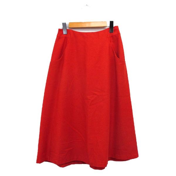 シビラ SYBILLA フレア スカート ロング ウール シンプル M オレンジ 橙色 /KT20 レディース【ブランド】シビラ SYBILLA【表記サイズ】M【実寸サイズ】ウエスト：約62cm　ヒップ：約100cm　スカート丈：約68cm...