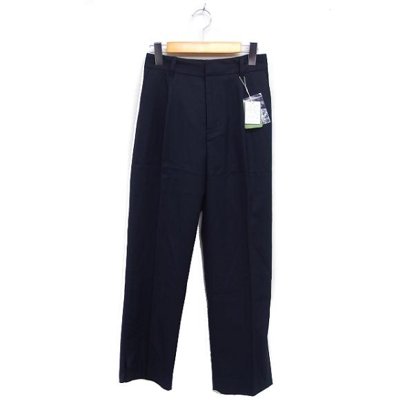 未使用品 フリークスストア FREAKS STORE タグ付き スラックス センタープレス パンツ タック 無地 S ネイビー 紺 /FT48 レディース【ブランド】フリークスストア FREAKS STORE【表記サイズ】S【実寸サイズ】ウ...