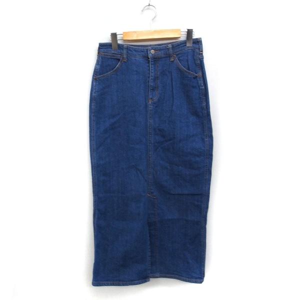 フリークスストア FREAKS STORE デニム タイトスカート ロング丈 スリット M ブルー 青 /FT32 レディース【ブランド】フリークスストア FREAKS STORE【表記サイズ】M【実寸サイズ】ウエスト：約70cm　ヒップ：...