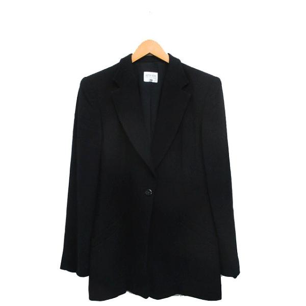アルマーニ コレツィオーニ ARMANI COLLEZIONI 国内正規品 テーラードジャケット ブレザー 肩パッド シンプル 42 ブラック 黒 /KT20 レディース【ブランド】アルマーニ コレツィオーニ ARMANI COLLEZIO...