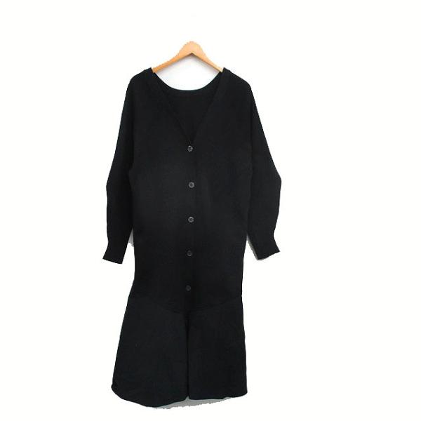 ロフ loaf ワンピース 長袖 ロング 切替 ワンサイズ シンプル ブラック 黒 /KT26 レディース【ブランド】ロフ loaf【表記サイズ】ワンサイズ【実寸サイズ】身幅：約53cm　着丈：約119cm　ゆき丈：約73cm　　【素材】本...