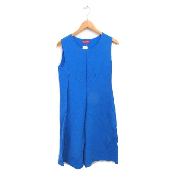 未使用品 タグ付き コルソロッソ CORSO ROSSO ワンピース ロング リネンブレンド プルオーバー ノースリーブ S ブルー 青 /TT レディース【表記サイズ】S【実寸サイズ】肩幅：約34cm　身幅：約44cm　袖丈：-cm　総丈...