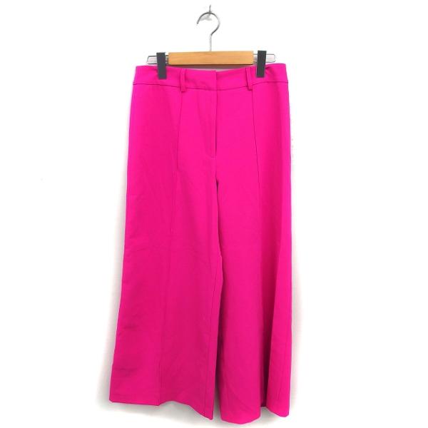 未使用品 ミリー milly タグ付き ワイドパンツ ステッチ ジップフライ 無地 4 ネオンピンク /NT13 レディース【ブランド】ミリー milly【表記サイズ】4【実寸サイズ】ウエスト：約74cm　もも幅：約28.5cm　裾幅：約3...