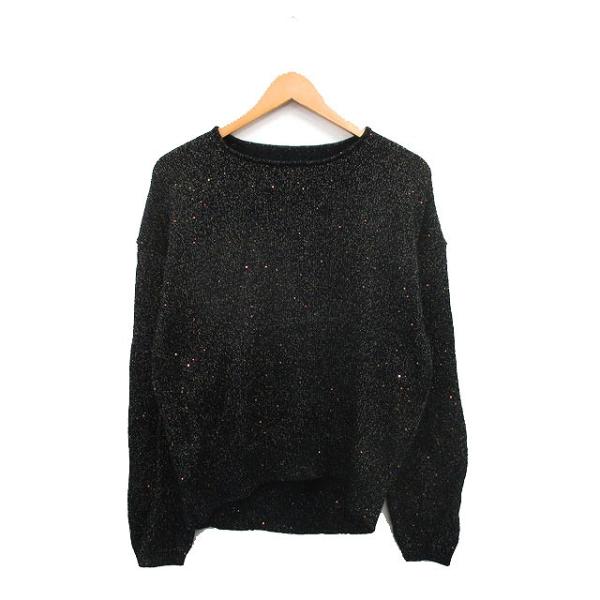 グリーンレーベルリラクシング ユナイテッドアローズ green label relaxing ニット セーター 長袖 スパンコール ブラック 黒 /KT35 レディース【ブランド】グリーンレーベルリラクシング ユナイテッドアローズ gree...