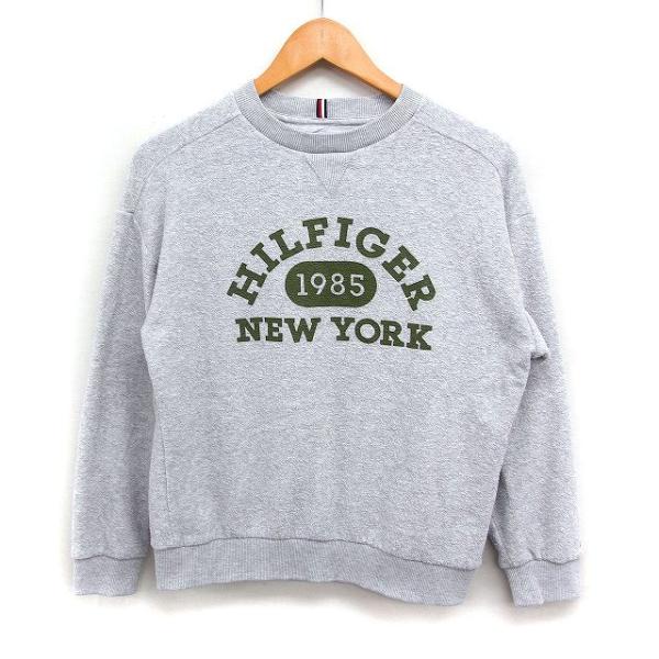 トミーヒルフィガー TOMMY HILFIGER 国内正規品 子供服 パイル トレーナー ロゴプリント 152 グレー 灰 /FT19 キッズ【ブランド】トミーヒルフィガー TOMMY HILFIGER【表記サイズ】152【実寸サイズ】肩幅...