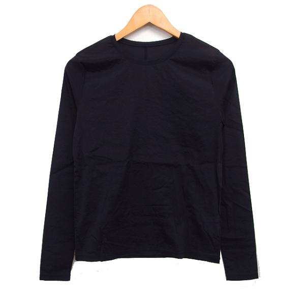 アダムエロペ Adam et Rope' ロングスリーブ Tシャツ カットソー 丸首 無地 F ブラック 黒 /FT18 レディース【ブランド】アダムエロペ Adam et Rope'【表記サイズ】F【実寸サイズ】肩幅：36cm　身幅：42...