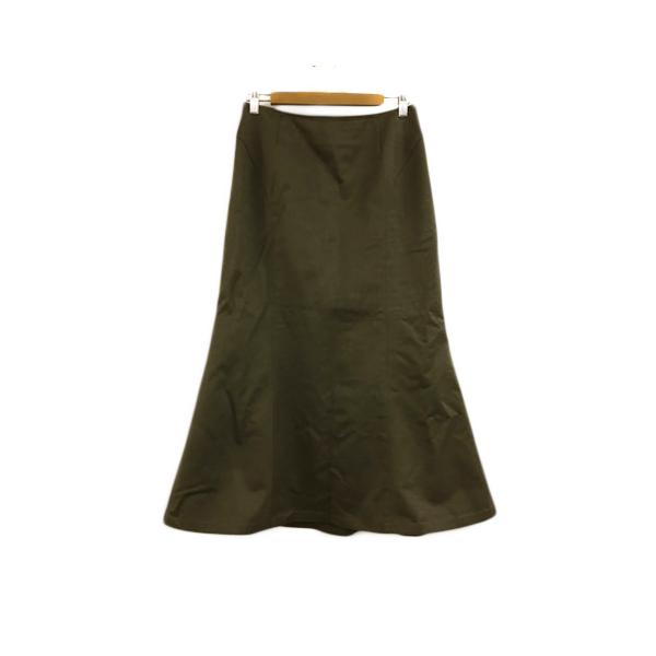 アンテーヌ ANTENNE スカート フレア ロング 無地 アンゴラ混 42 緑 茶 グリーン ブラウン レディース【表記サイズ】42(実寸サイズをご確認ください。)【実寸サイズ】ウエスト：71cm　ヒップ：96cm　スカート丈：84cm　...