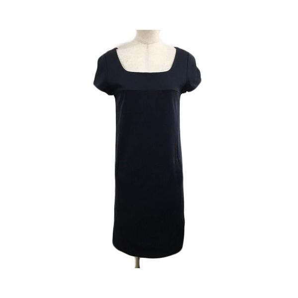 レイビームス Ray Beams ワンピース Iライン 膝丈 無地 半袖 0 黒 紺 ブラック ネイビー レディース【ブランド】レイビームス Ray Beams【表記サイズ】0(実寸サイズをご確認ください。)【実寸サイズ】肩幅：35cm　身...