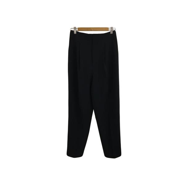 ラヴィソンラヴィエール Ravissant Laviere パンツ テーパード ロング 無地 38 黒 ブラック レディース【表記サイズ】38(実寸サイズをご確認ください。)【実寸サイズ】ウエスト：65~75cm　もも幅：29cm　裾幅：1...