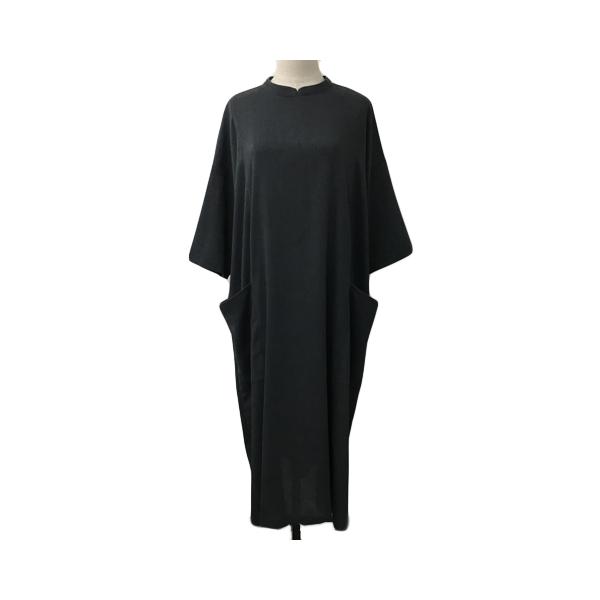 リントゥラウル Lintu Laulu ワンピース Iライン ロング ラウンドネック リネン 無地 長袖 グレー レディース【表記サイズ】表記タグがございません。(実寸サイズをご確認ください。)【実寸サイズ】身幅：66cm　総丈：119cm...