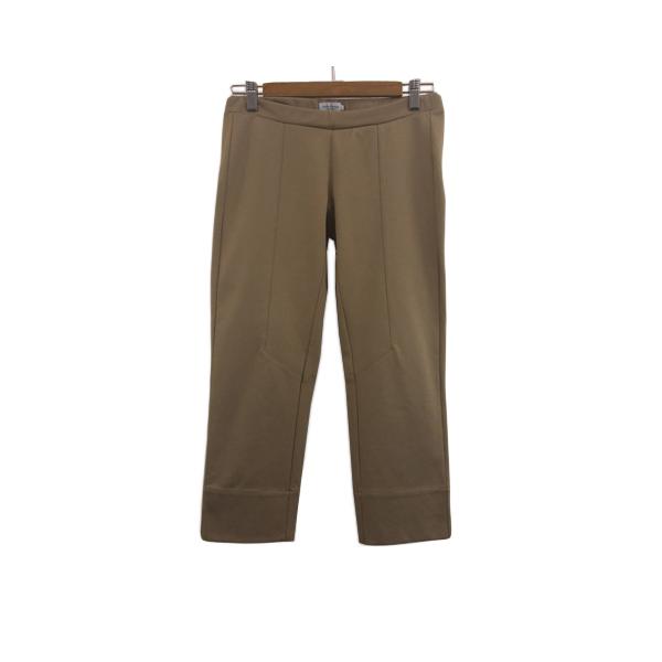 アンヌモネ anne-monnet パンツ テーパード クロップド ストレッチ ウエストゴム 無地 ベージュ 茶 ブラウン レディース【表記サイズ】表記タグがございません。(実寸サイズをご確認ください。)【実寸サイズ】ウエスト：68~76c...