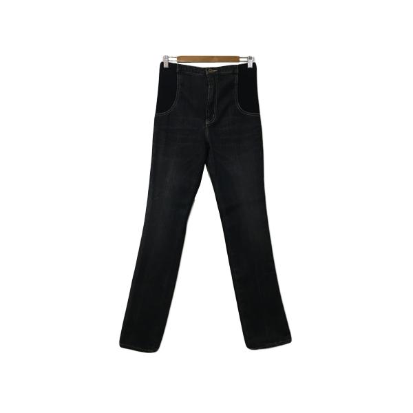 未使用品 マリクレール MARIE CLAIRE マタニティ パンツ ストレート ロング デニム 切替 9 黒 グレー ブラック レディース【ブランド】マリクレール MARIE CLAIRE【表記サイズ】9(実寸サイズをご確認ください。)【...