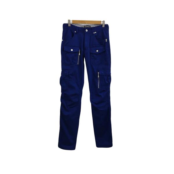 セマンティックデザイン SEMANTIC DESIGN パンツ カーゴ テーパード ロング 無地 S 青 ブルー メンズ【ブランド】セマンティックデザイン SEMANTIC DESIGN【表記サイズ】S【実寸サイズ】ウエスト：70cm　もも...