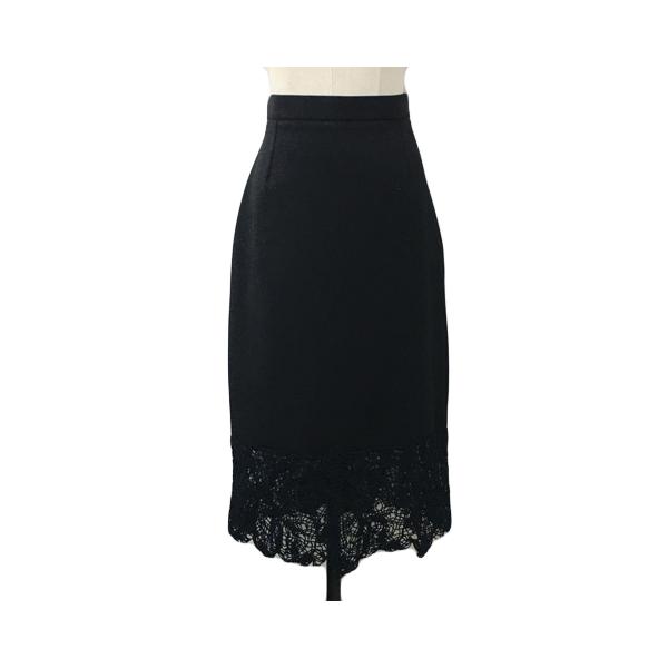 エルマノシェルビーノ ERMANNO SCERVINO スカート タイト ロング レース 無地 透け感 44 黒 ブラック レディース【ブランド】エルマノシェルビーノ ERMANNO SCERVINO【表記サイズ】44(実寸サイズをご確認く...