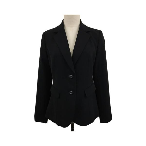 キャプリーヌリュクス Caprine luxe ジャケ ット テーラード シングル センターベント ストライプ 長袖 11AR 黒 ブラック レディース【表記サイズ】11AR(実寸サイズをご確認ください。)【実寸サイズ】肩幅：37cm　身幅...