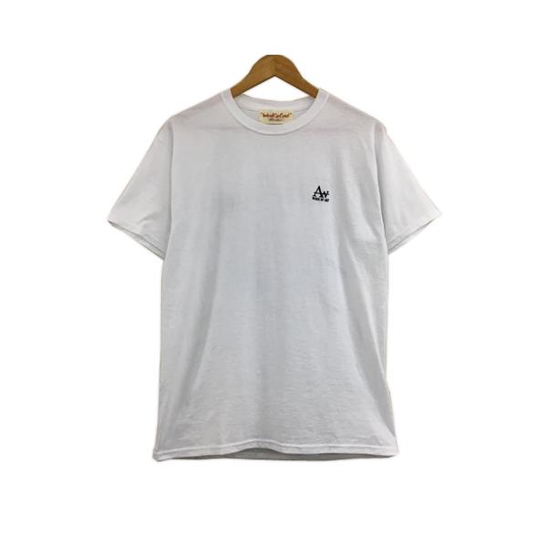 ワークオブアートケンダイ Work of art Kendai Tシャツ ラウンドネック プルオーバー ロゴ プリント 半袖 M 白 ホワイト メンズ【表記サイズ】M【実寸サイズ】肩幅：48.5cm　身幅：50cm　着丈：70cm　袖丈：1...