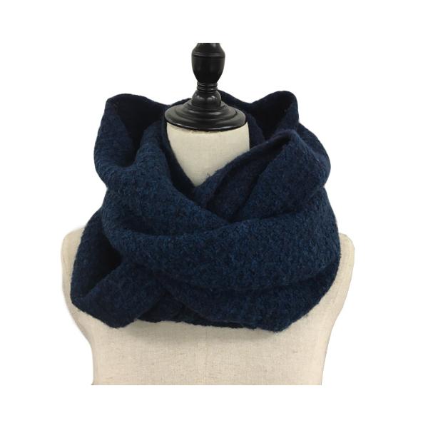 スリーブラインドマイス THREE BLIND MICE スヌード マフラー ネックウォーマー ニット メランジ 無地 F 紺 青 ネイビー ブルー レディース【ブランド】スリーブラインドマイス THREE BLIND MICE【表記サイズ...