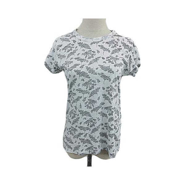 ラグ&amp;ボーン RAG&amp;BONE Tシャツ カットソー クルーネック プルオーバー 総柄 半袖 S/P 白 黒 ホワイト ブラック レディース【ブランド】ラグ&amp;ボーン RAG&amp;BONE【表記サイズ】S/P(実寸...