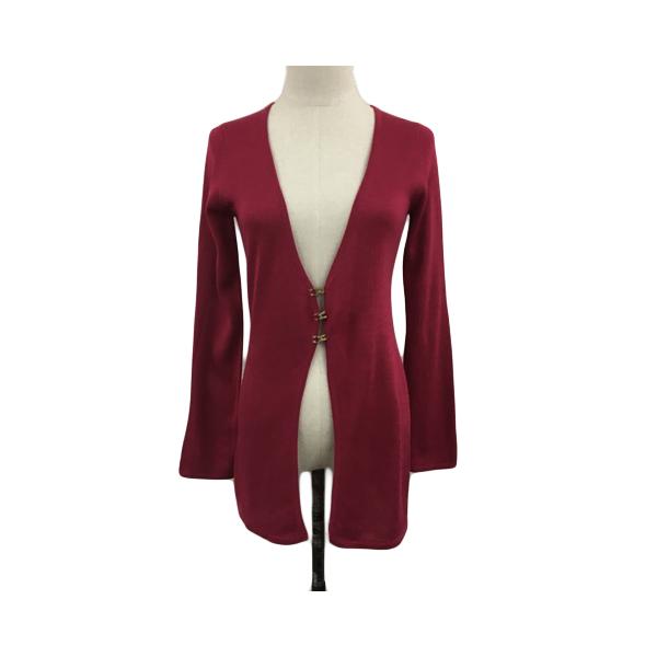 ブランシュール blancheur カーディガン ニット Vネック 無地 長袖 38 紫 ピンク パープル レディース【表記サイズ】38(実寸サイズをご確認ください。)【実寸サイズ】肩幅：31.5cm　身幅：39cm　着丈：64.5cm　袖...