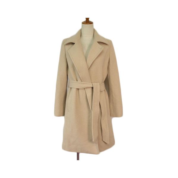 クリアインプレッション CLEAR IMPRESSION コート ロング ベルト ウール アンゴラ 2 ベージュ レディース【ブランド】クリアインプレッション CLEAR IMPRESSION【表記サイズ】2【実寸サイズ】肩幅：37cm　身...