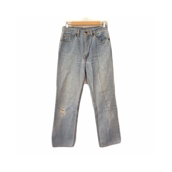 リーバイス Levi's W519-02 97年製 パンツ ジーンズ デニム ストレート 31 青 ブルー レディース【ブランド】リーバイス Levi's【表記サイズ】31【実寸サイズ】ウエスト：73cm　もも幅：31cm　裾幅：20cm　...