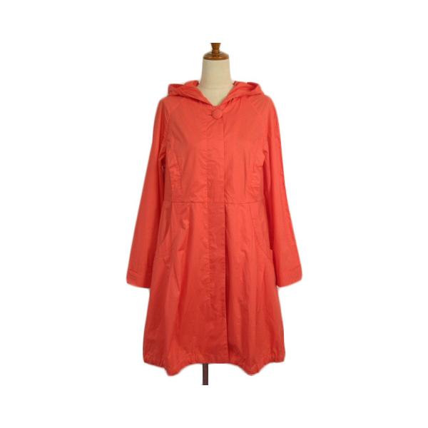 PRET POUR PARTIR スプリングコート フード コットン 38 オレンジ レディース【表記サイズ】38【実寸サイズ】身幅：49cm　着丈：90cm　ゆき丈：79cm　　【素材】綿100%【色】オレンジ　　※色に関してはこの商品の...