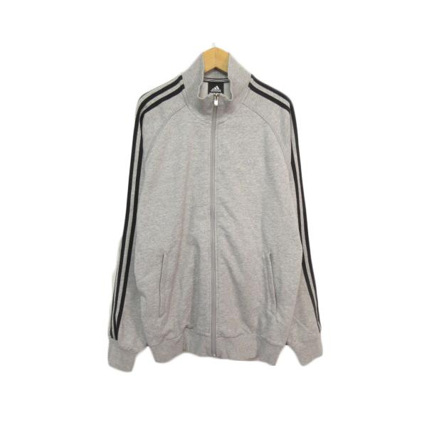アディダス adidas CLIMA365 essentials ジャケット スウェット ライン O 国内正規 グレー メンズ【ブランド】アディダス adidas【表記サイズ】O【実寸サイズ】身幅：56cm　着丈：74cm　ゆき丈：92cm...