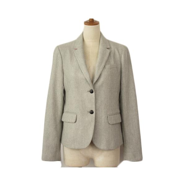 ギャップ GAP THE MODERN BLAZER ジャケット テーラード ヘリンボーン エルボーパッチ S グレー レディース【ブランド】ギャップ GAP【表記サイズ】S【実寸サイズ】肩幅：38cm　身幅：44cm　袖丈：60cm　着丈...