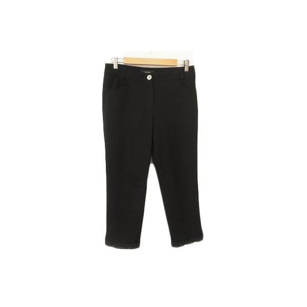 ORCHIDEA オーキディア パンツ クロップド チュール ナイロン 40 黒 ブラック レディース【表記サイズ】40【実寸サイズ】ウエスト：77cm　もも幅：28cm　裾幅：18cm　股上：25cm　股下：55cm　　【素材】ナイロン9...