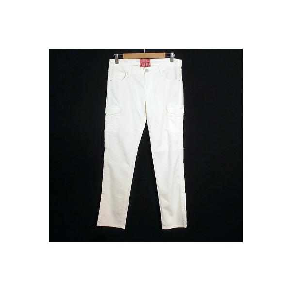 C17 シーセブンティーン C1216 パンツ カーゴ スリム ストレッチ L 白 ホワイト レディース【表記サイズ】L【実寸サイズ】ウエスト：80cm　もも幅：28cm　裾幅：17cm　股上：22cm　股下：73cm　　【素材】綿65% ...