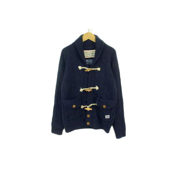 メンズビギ MEN'S BIGI maccher nian カーディガン ニット ショールカラー トグルボタン 02 紺 ネイビー メンズ【ブランド】メンズビギ MEN'S BIGI【表記サイズ】02【実寸サイズ】肩幅：42cm　身幅：48...