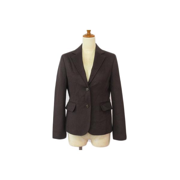 エフデ ef-de ジャケット テーラード ウール アンゴラ 9 茶 ブラウン レディース【ブランド】エフデ ef-de【表記サイズ】9【実寸サイズ】肩幅：36cm　身幅：46cm　袖丈：59cm　着丈：59.5cm　　【素材】表地 毛80...