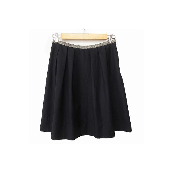 グリーンレーベルリラクシング ユナイテッドアローズ green label relaxing CR T/R ラメGRG スカート フレア ひざ丈 38 紺 ネイビー レディース【ブランド】グリーンレーベルリラクシング ユナイテッドアローズ ...