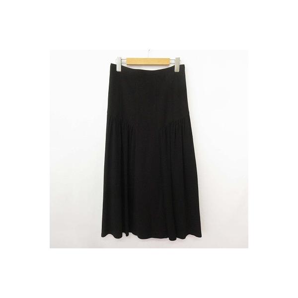 インテレクション INTELLECTION スカート ロング ギャザー 40 黒 ブラック レディース【ブランド】インテレクション INTELLECTION【表記サイズ】40【実寸サイズ】ウエスト：69cm　ヒップ：86cm　スカート丈：8...