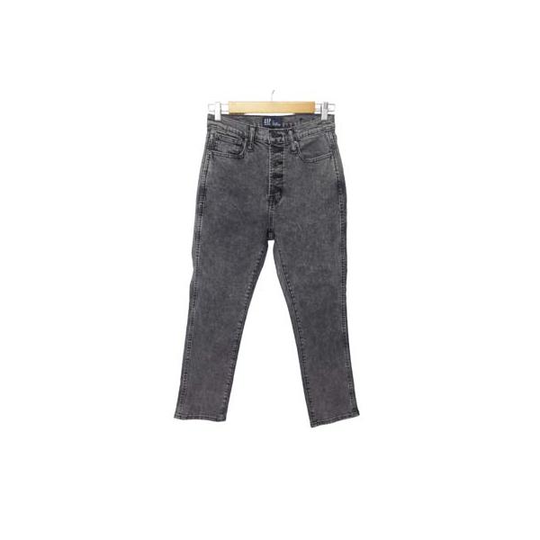 ギャップ GAP パンツ デニム HIGH RISE VINTAGE SLIM 2/26 黒 ブラック レディース【ブランド】ギャップ GAP【表記サイズ】2/26【実寸サイズ】ウエスト：65cm　もも幅：23cm　裾幅：16cm　股上：2...