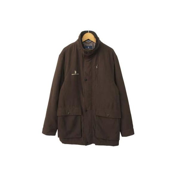 REGATTA CLUB レガッタクラブ ジャケット コート 中綿 ロゴ刺繍 M 茶 メンズ【表記サイズ】M【実寸サイズ】肩幅：48cm　身幅：53cm　着丈：75cm　袖丈：59.5cm　　【素材】表地　ポリエステル85％、ナイロン15％...