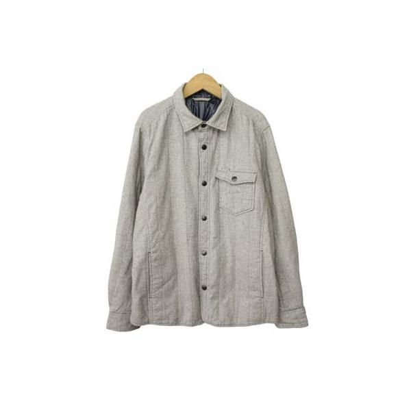 ジョセフアブード JOSEPH ABBOUD ジャケット 中綿 リバーシブル LL グレー 紺 メンズ【ブランド】ジョセフアブード JOSEPH ABBOUD【表記サイズ】LL【実寸サイズ】肩幅：44cm　身幅：58cm　着丈：67cm　袖...