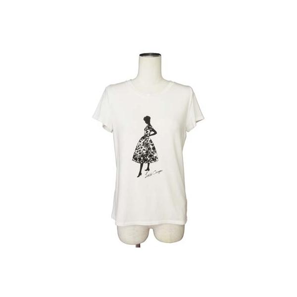 ロイスクレヨン Lois CRAYON T シャツ カットソー プロッキープリント M 白 ホワイト レディース【ブランド】ロイスクレヨン Lois CRAYON【表記サイズ】M【実寸サイズ】肩幅：34cm　身幅：43cm　着丈：57cm　...