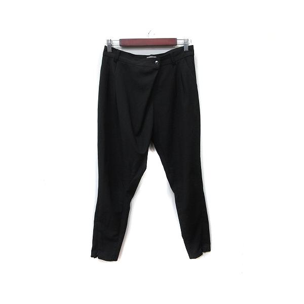 キッカ ザ ダイアリー オブ KIKKA THE DIARY OF テーパードパンツ 38 M 黒 ブラック /YI レディース【表記サイズ】38（Mサイズ）【実寸サイズ】ウエスト：約70cm　もも幅：約28cm　裾幅：約13cm　股上：約...