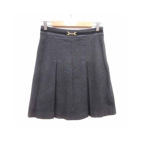 デビュー ド フィオレ Debut de Fiore by LAISSE PASSE プリーツスカート ひざ丈 ウール 36 S グレー /YK レディース【ブランド】デビュー ド フィオレ Debut de Fiore【表記サイズ】36（...